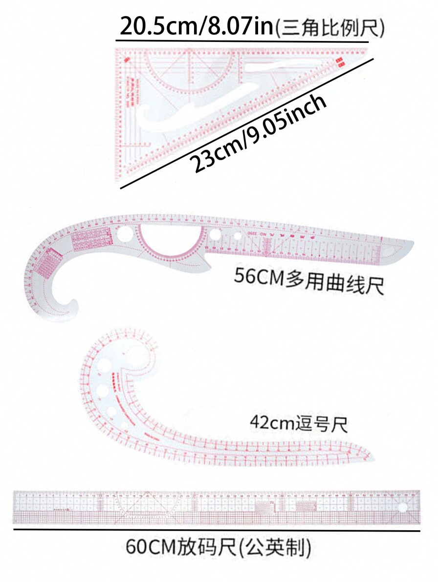 Pattern Making And Coding Ruler, Clothing Proportion Plate Making And ...