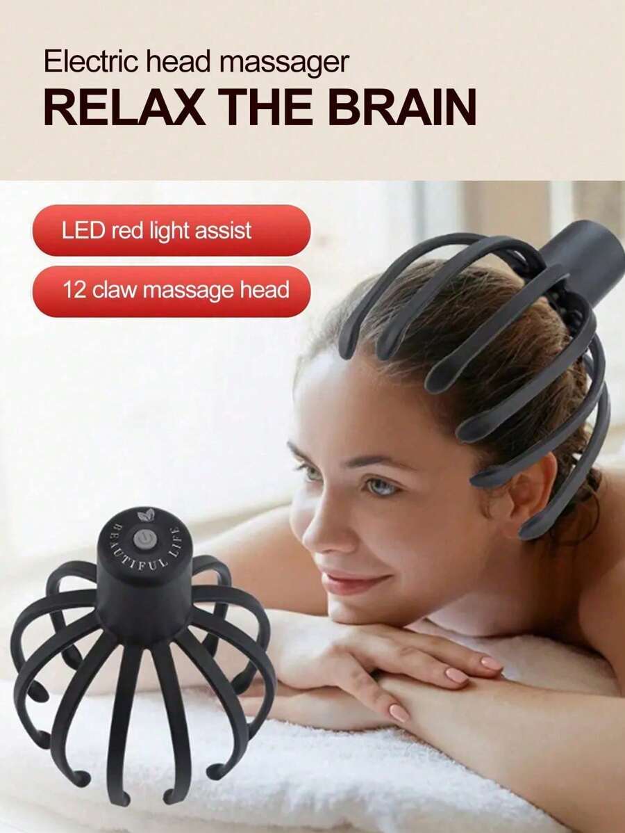 Intelligent Electric Octopus Head Massager Soul Extraction, Head ...