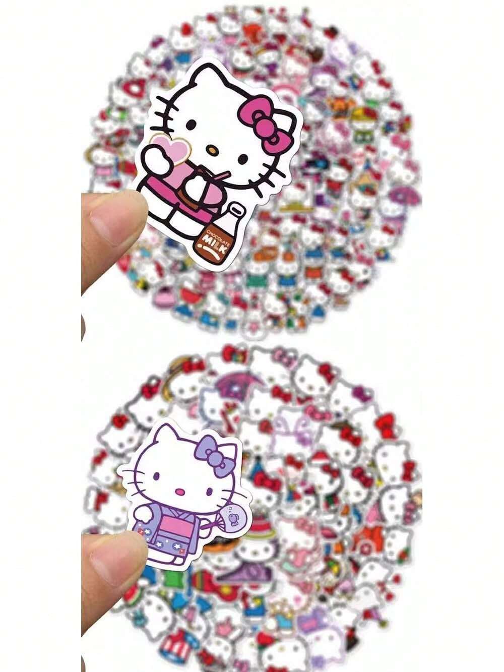 Sanrio Sanrio Hello Kitty Stickers Cute Cartoon Sealing Sticker Kawaii ...