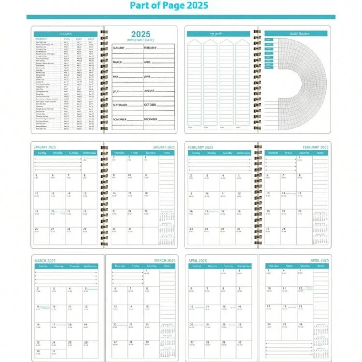 1pc 2025-2027 Monthly PlannerCalendar -2025-2027 Monthly Planner ...