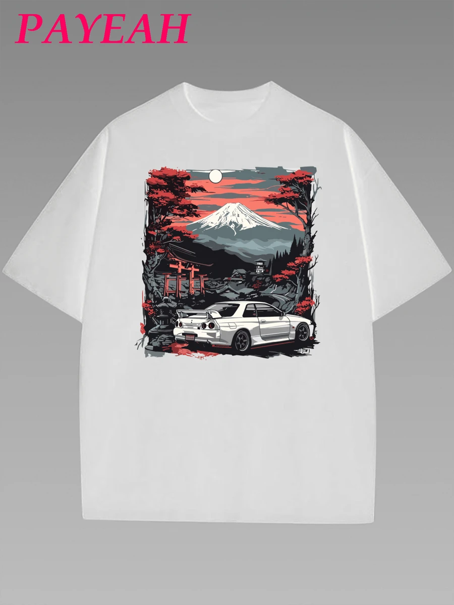 Payeah Harajuku Japanese Car T-Shirt 1 Pcs 220g Heavy Cotton T Shirt ...