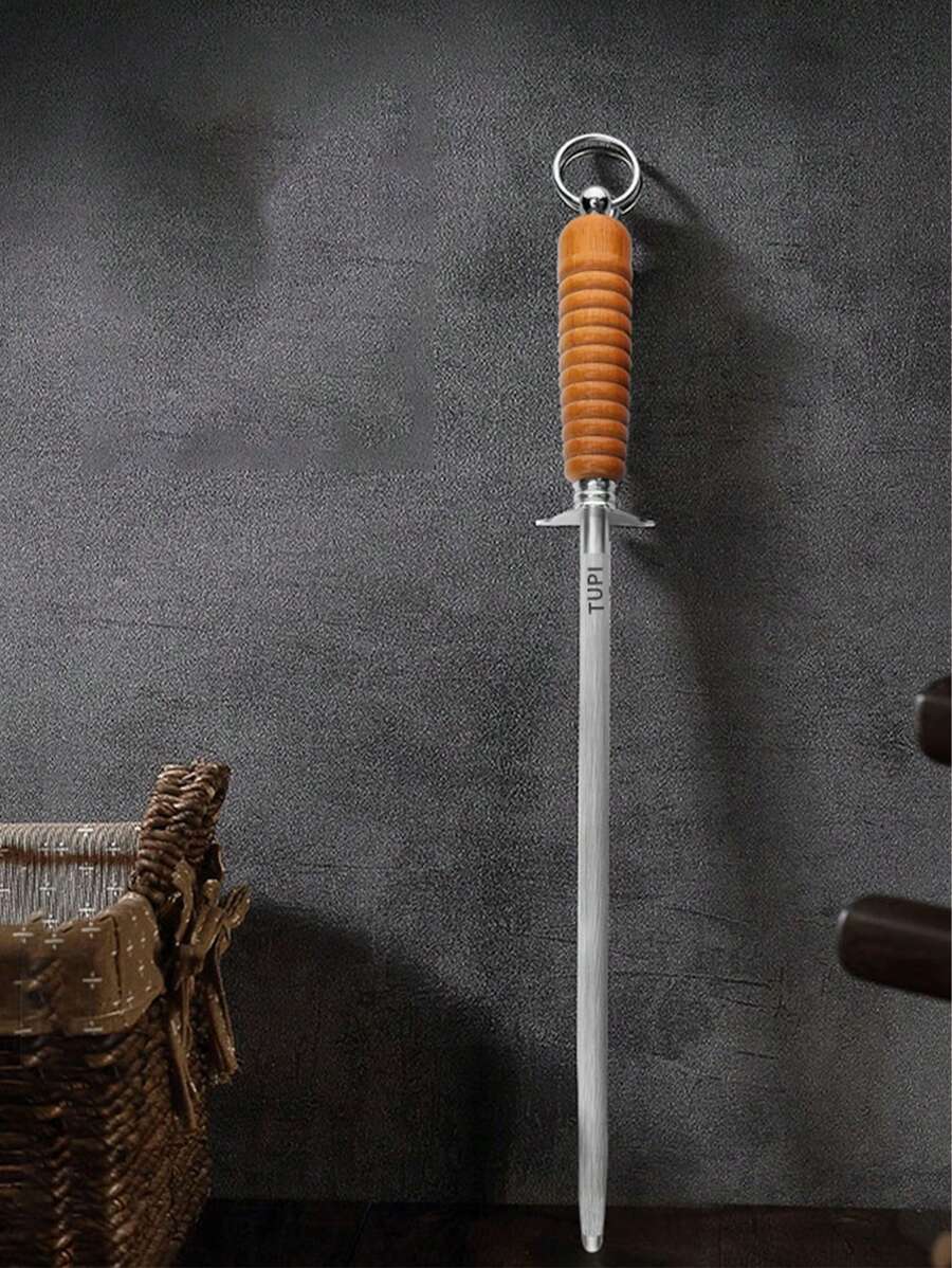 Knife Sharpener Rod, Kitchen Knives Sharpener Carbon Steel Professional ...