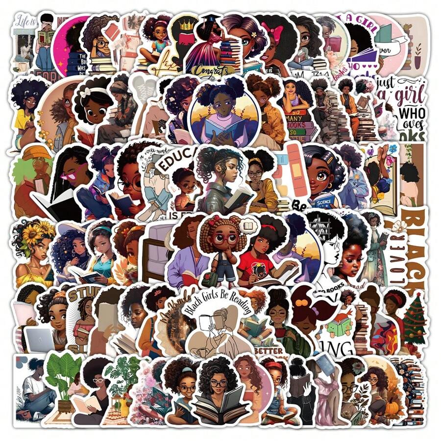 105Pcs Girls Bookish Stickers For Kindle, Book Stickers, Bookworm ...