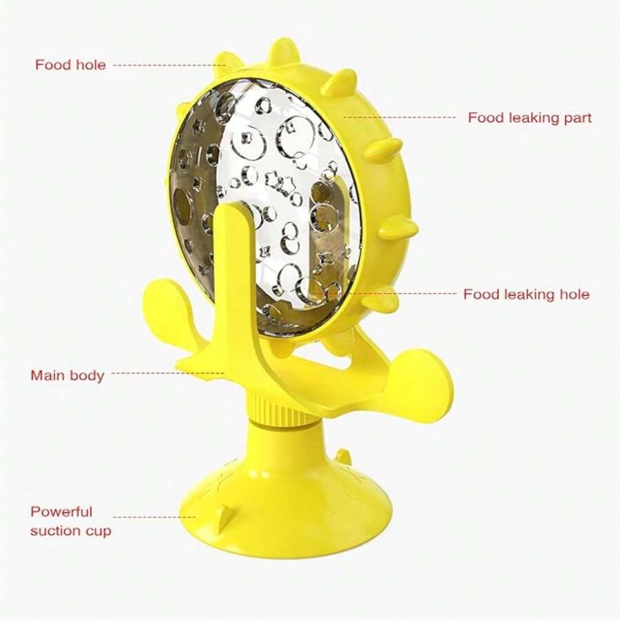 Pet Food Funnel Windmill Toy - Small Interactive Food Funnel Toys For ...