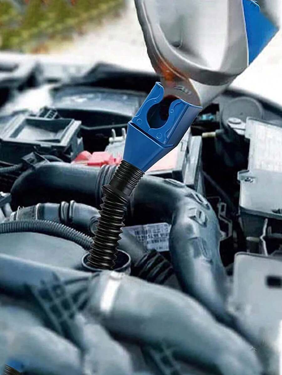 Flexible Draining Tool Snap Funnel Retractable Automotive Fuel Funnel ...