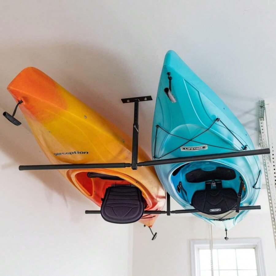 Kayak Ceiling Storage, Rack, Adjustable Heavy Duty Garage Organizer ...