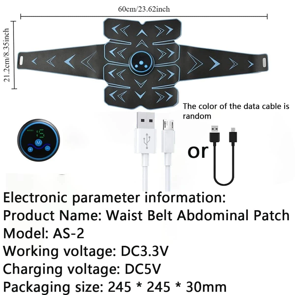 EMS Abdominal Muscle Patch Exercise And Fitness Muscle Trainer ...
