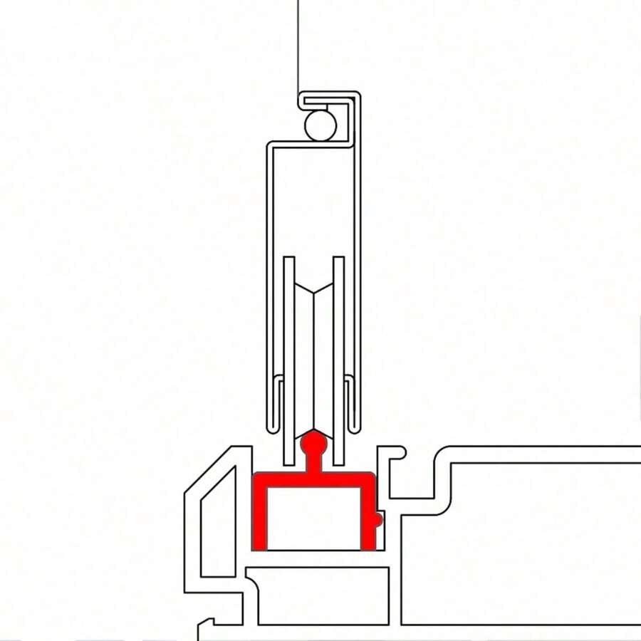 Door Replacement Track 72" White - Vinyl Bottom Track, Screen Door Rail ...