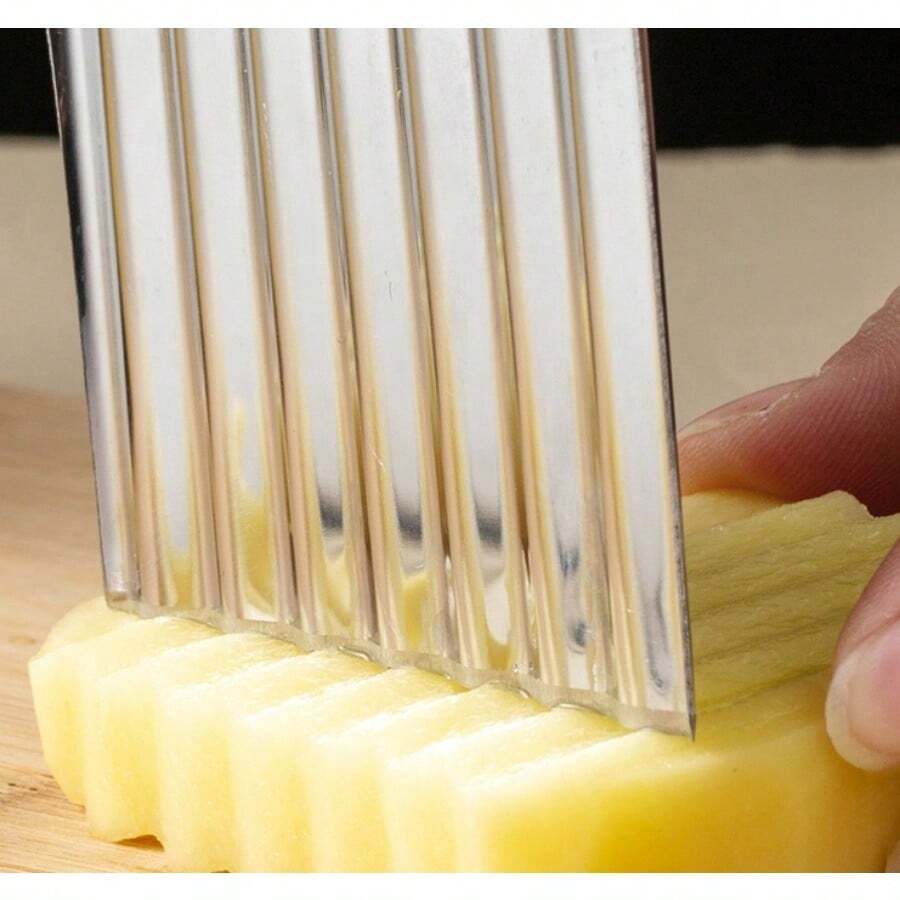 Stainless Steel Vegetable Carrot Wavy Cutter Slicer Potato Chips ...