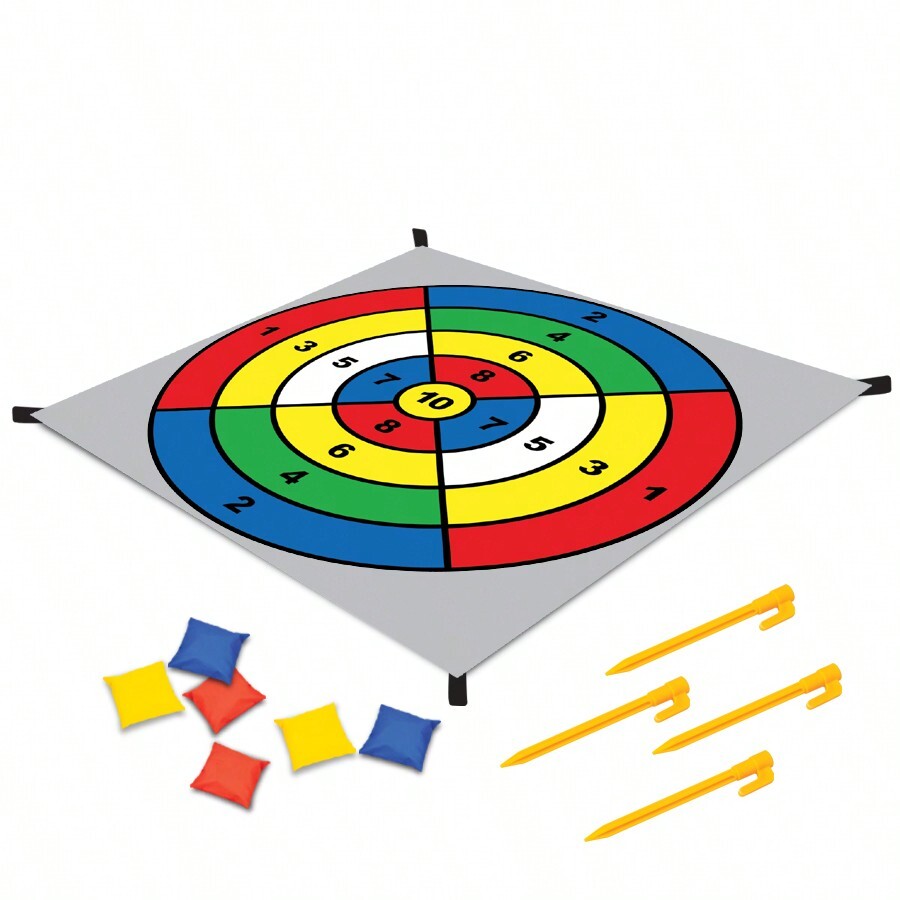 1pc Cornbread Toss Cloth & 6pcs Cornfilled Bags. Portable Beanbag Toss ...