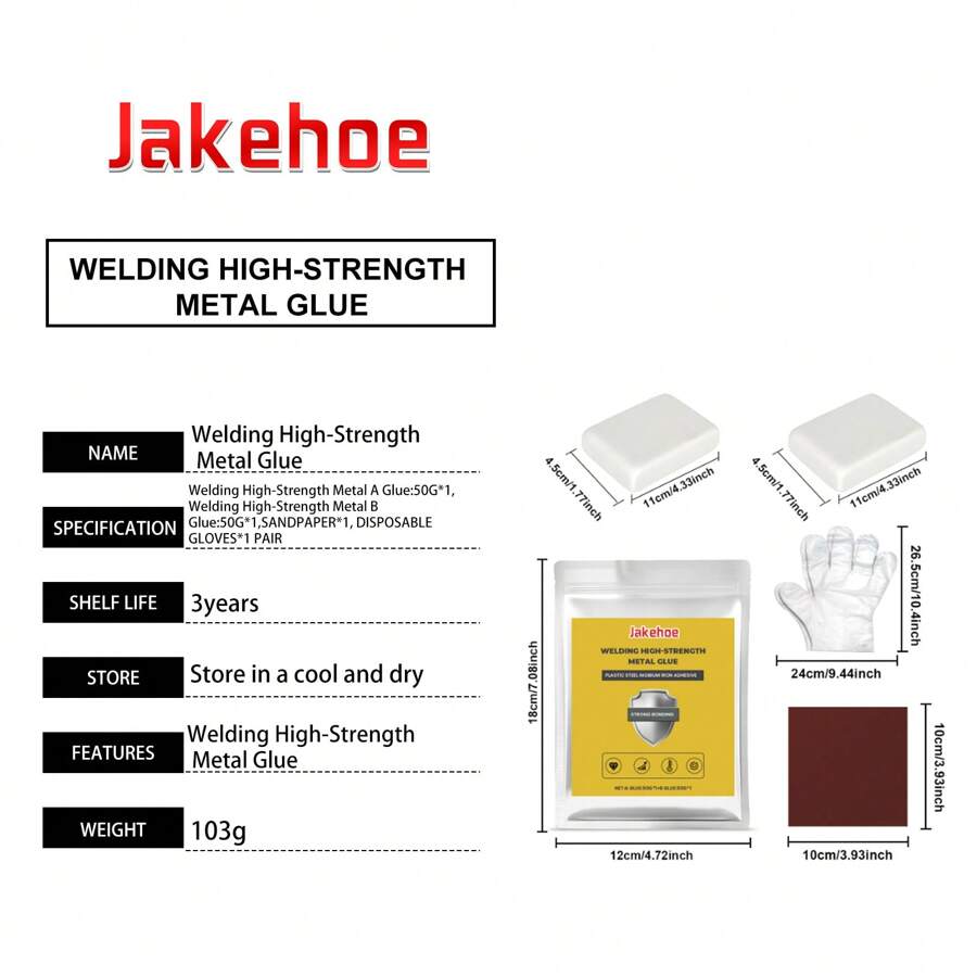 High Strength Metal Glue, Multi-Purpose Strong Metal Filler Clay, Metal ...