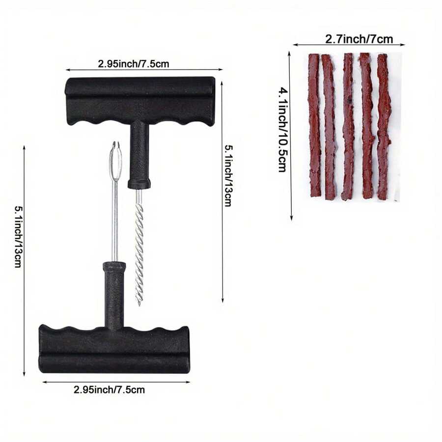 7pcs Universal Tire Plug Kit Tire Repair Kit With Plugs, Fix A Flat ...