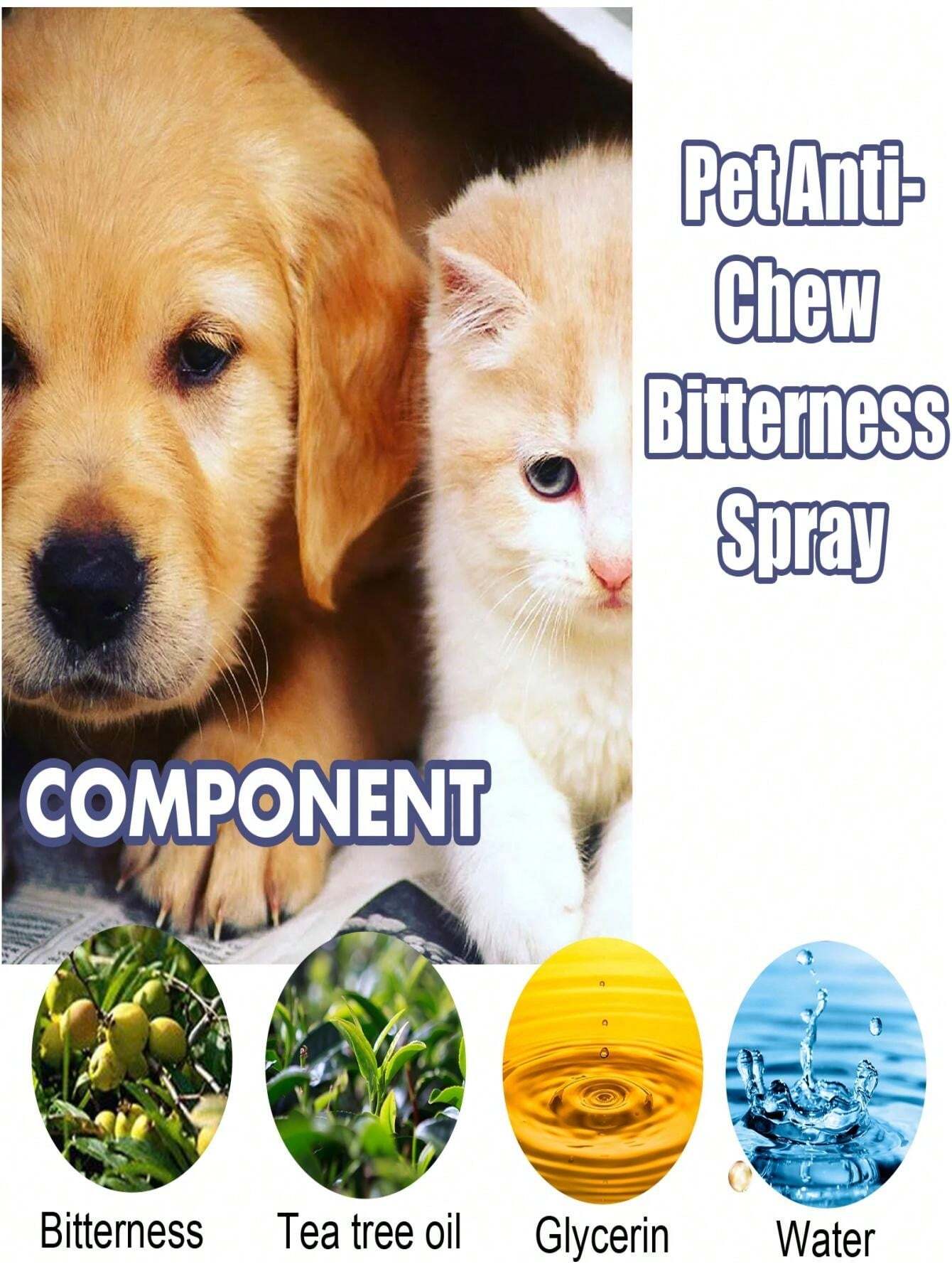 Pet Bitter Anti-Chew & Scratch Repellent Spray, Indoor Long-Lasting ...