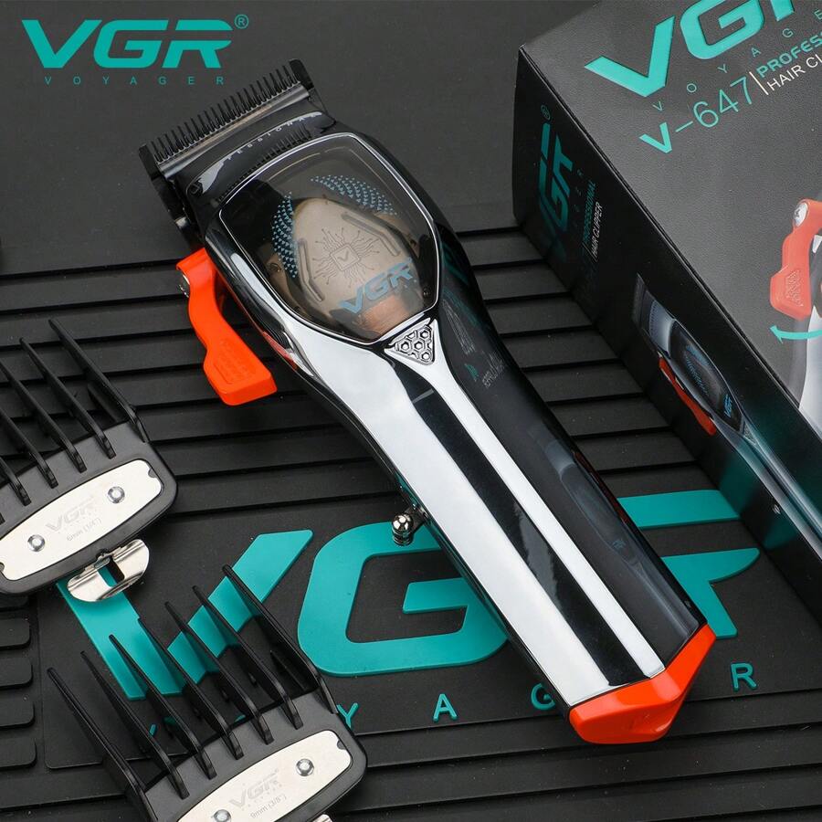 VGR VGR Hair Clipper Electric Cordless Adjustable Digital Display Hair Trimmer Rechargeable ...