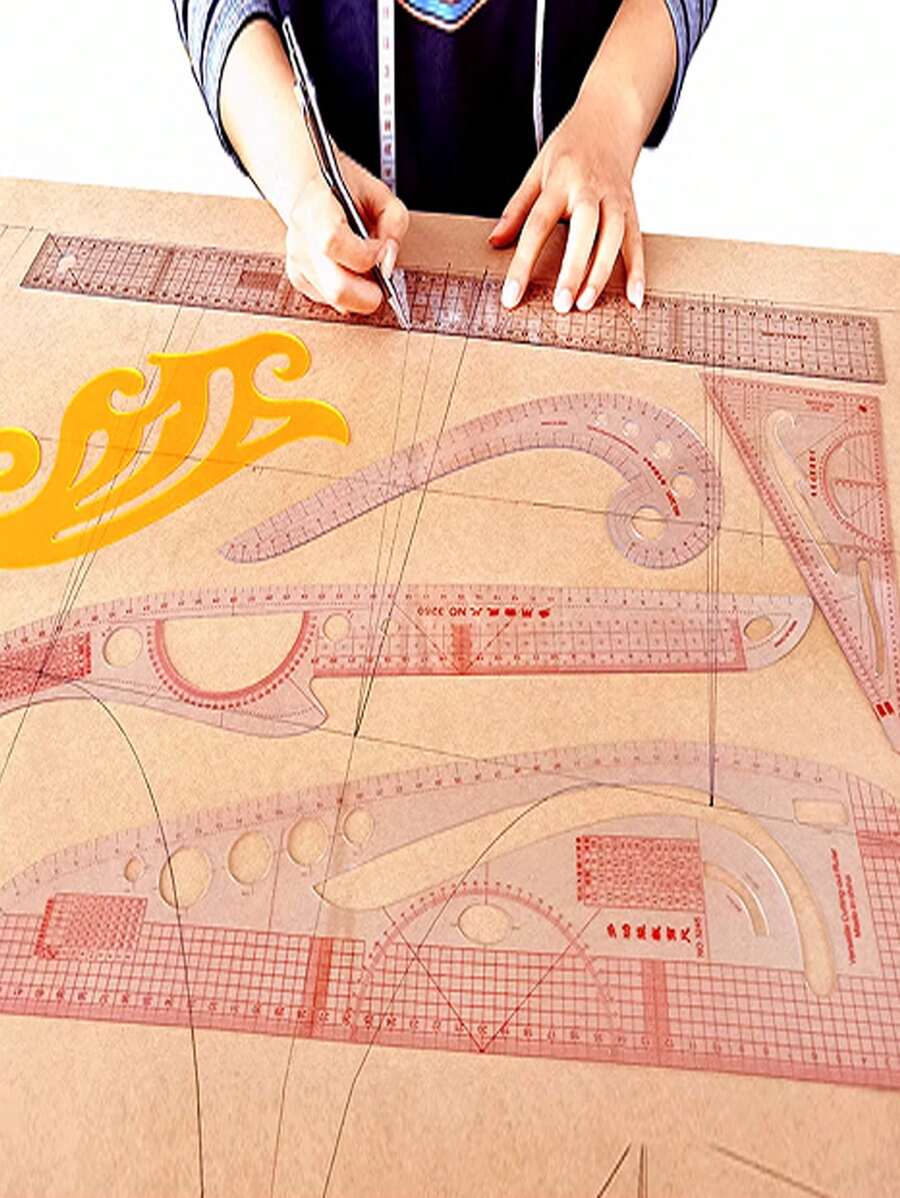 Pattern Making And Coding Ruler, Clothing Proportion Plate Making And ...