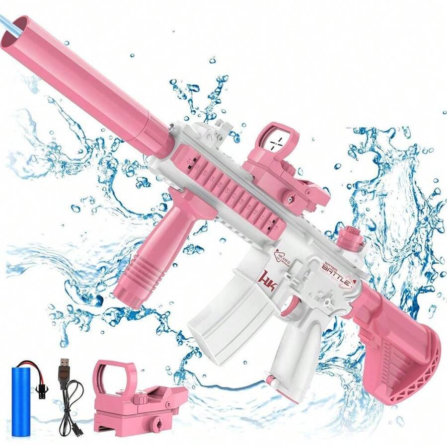 M416 Electric Water Gun - Battery Powered With External Water Bottle ...