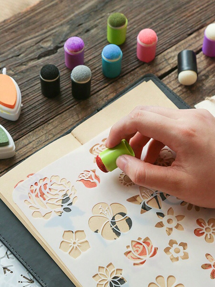 Stamp Smudging Tool Retro Seal Smudging DIY Sponge Finger Set Feature ...