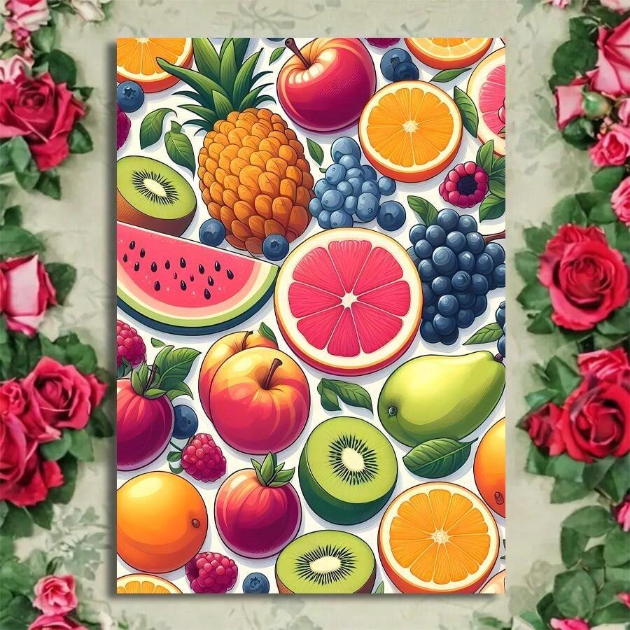 Fruit Frenzy: A Cute And Creative Coloring Book - 20 Pages Of Thick ...