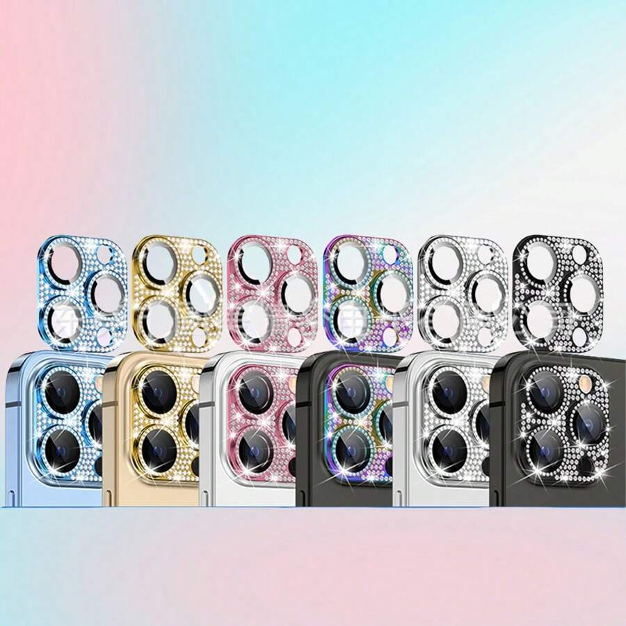 1 Piece Of Lens Film All-In-One, Fully Covered With Diamonds, Mobile ...