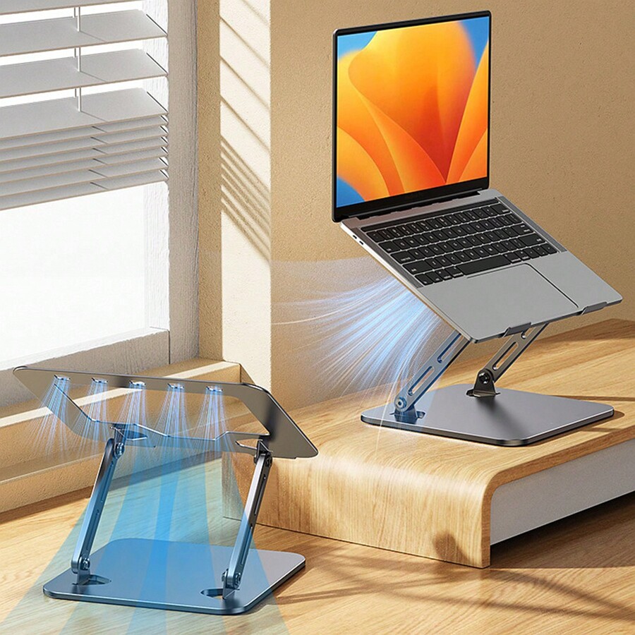 1pc Ergonomic Laptop Stand - Adjustable Angle, Foldable, And Portable ...