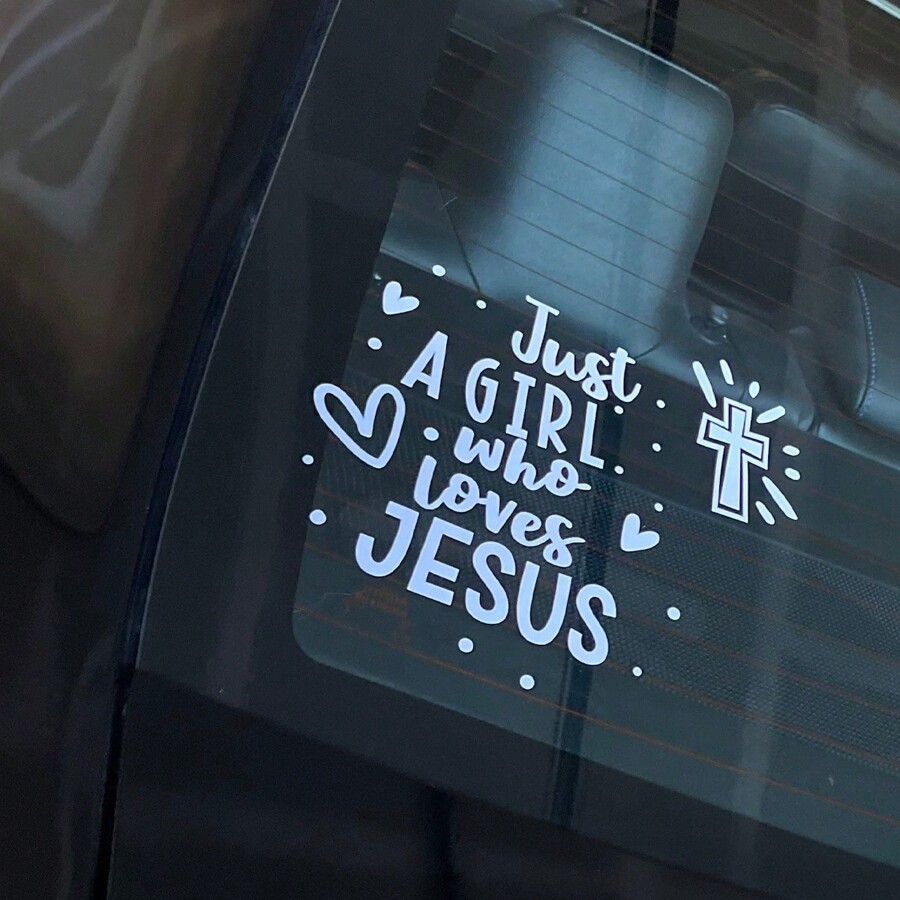 Car Exterior Stickers, Jesus Text Stickers, Cute Stickers, Home ...