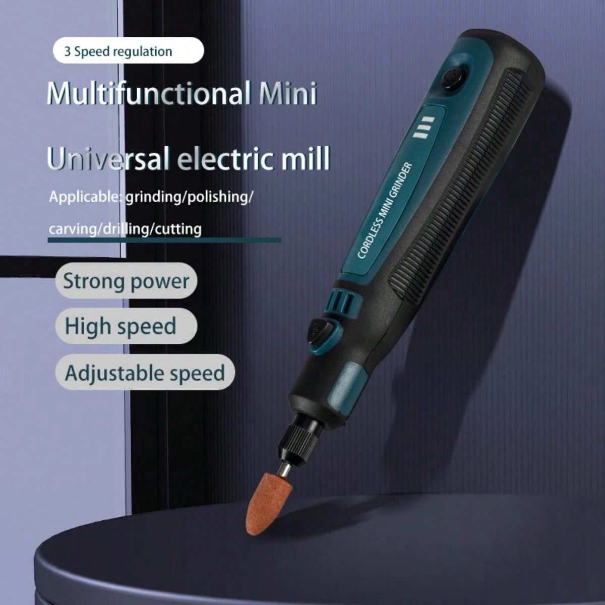 Cordless Mini Grinder, 3.6V Small Electric Grinder Lithium Rechargeable ...