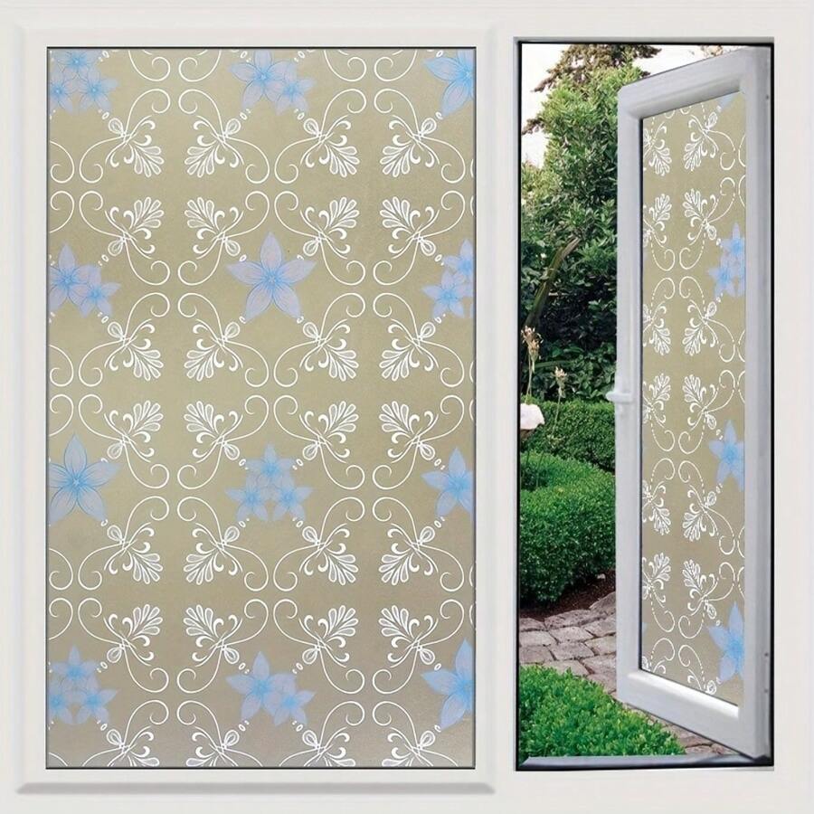 Fashion Style PVC Window Privacy Film-Peel Off And Paste Frosted Glass ...