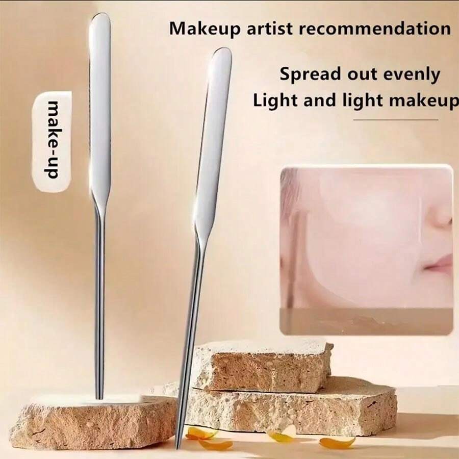 Makeup Scraper, Stainless Steel Foundation Make-Up Scraper, Body Lotion ...