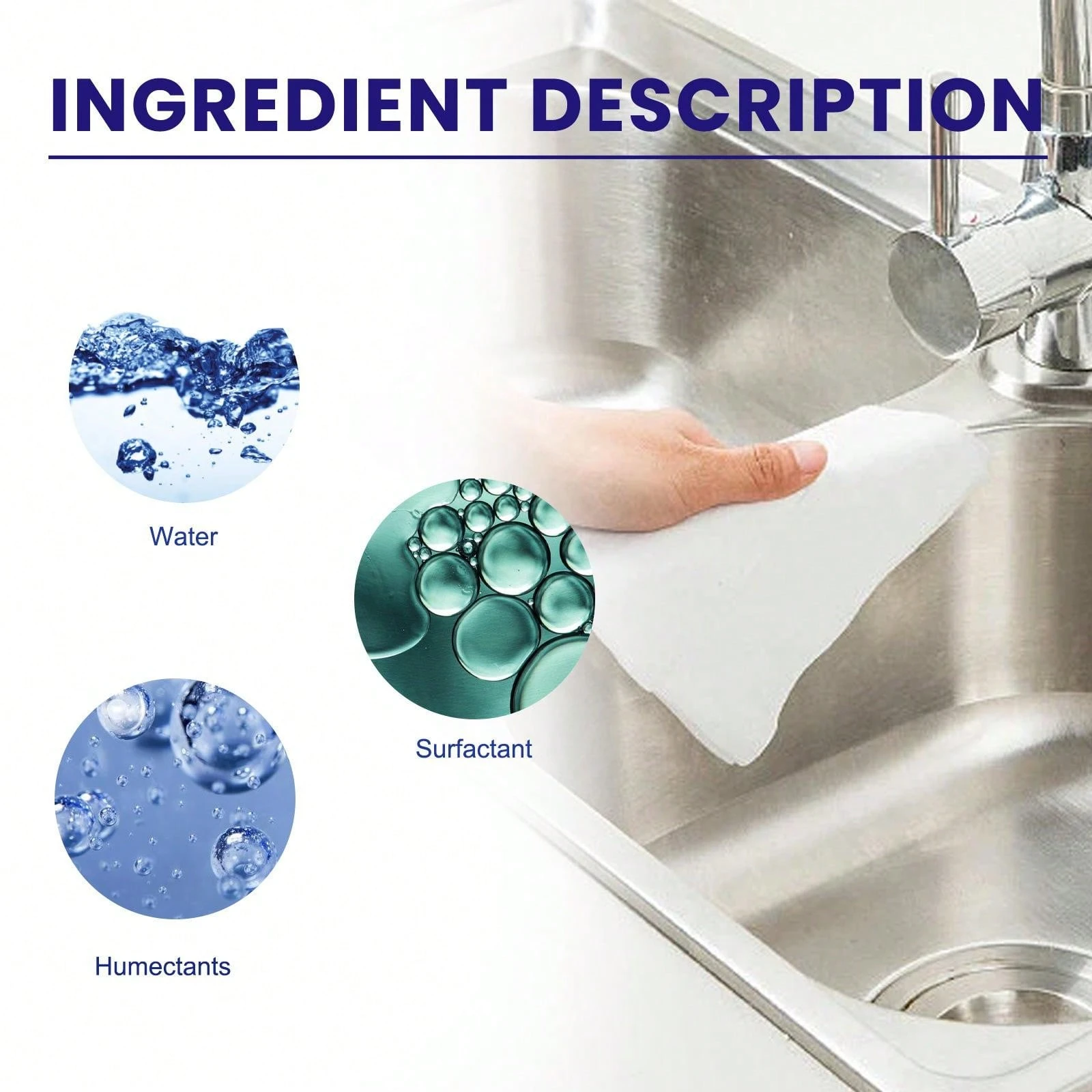 Kitchen Cleaning Wipes Clean Stubborn Stains Heavy Kitchen Grease Multi ...