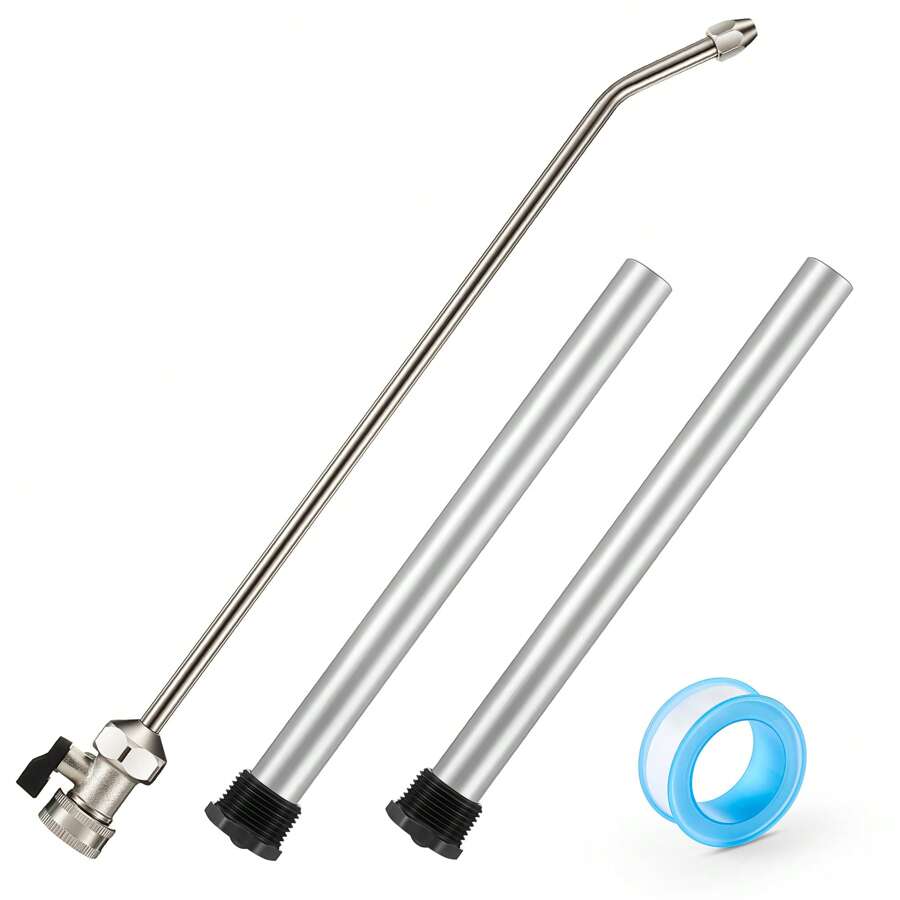 RV Water Heater Tank Rinser And Anode Rods, Metal Tube RV Hot Water ...