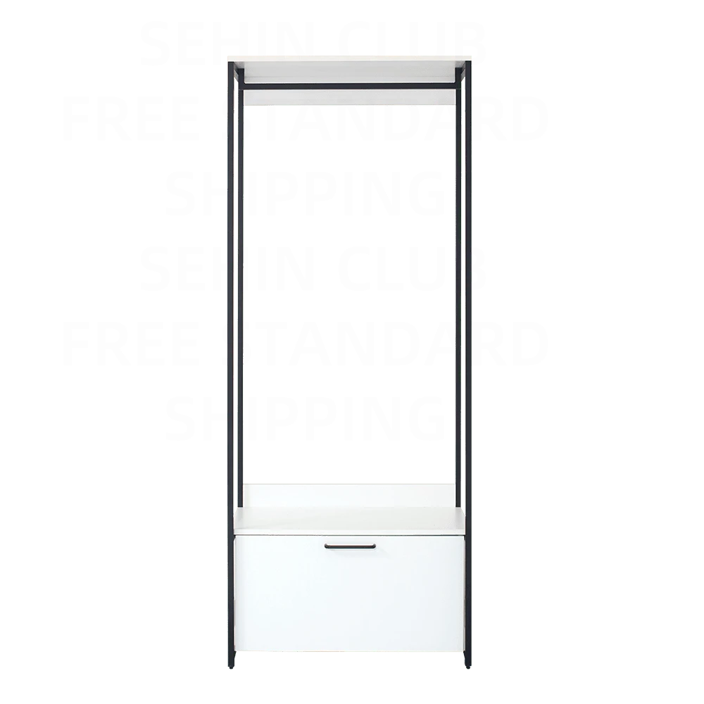 Fiona Wood And Metal Walk-In Closet With One Drawer,YY Choice | SHEIN USA