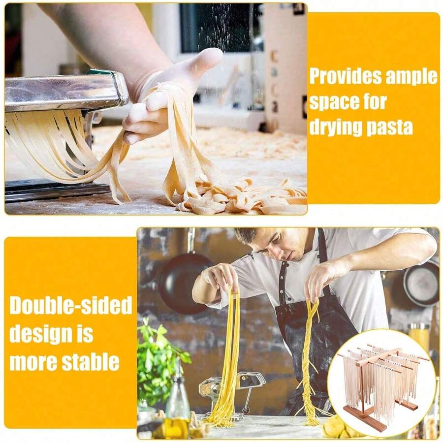 Wooden Pasta Drying Rack Collapsible Noodle Dryer Rack Beech Wood ...
