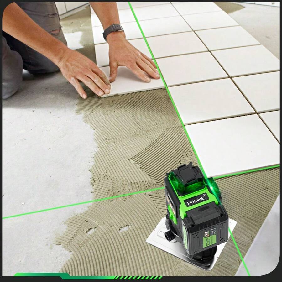 ONEVAN Niveles láser 4D de 16 líneas, herramienta de nivelación de medición autonivelante, 360 ...