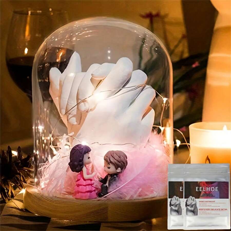 DIY Couple Hand Casting Kit, Necessary Festival Gift To Create Lasting ...