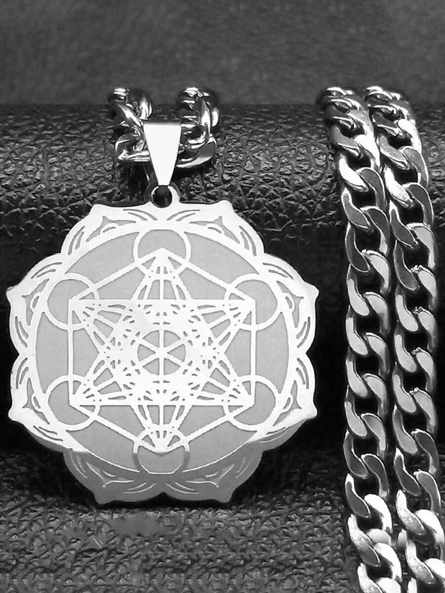 Sacred Geometry Metatron Cube Flower Of Life Lotus Seal Archangel ...