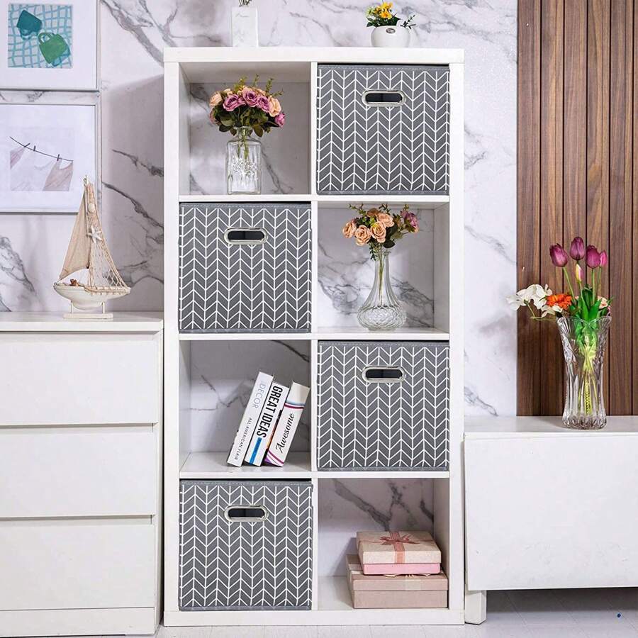 Folding Storage Boxes In The Shape Of A Folding Cube With Metal ...