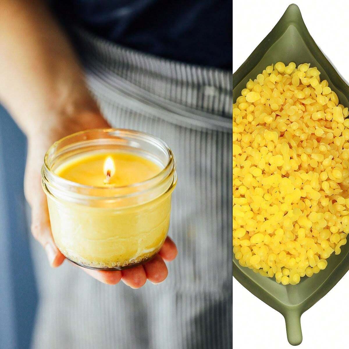 Palline di cera d'api naturale pura 2 lb - cera d'api filtrata tripla ...