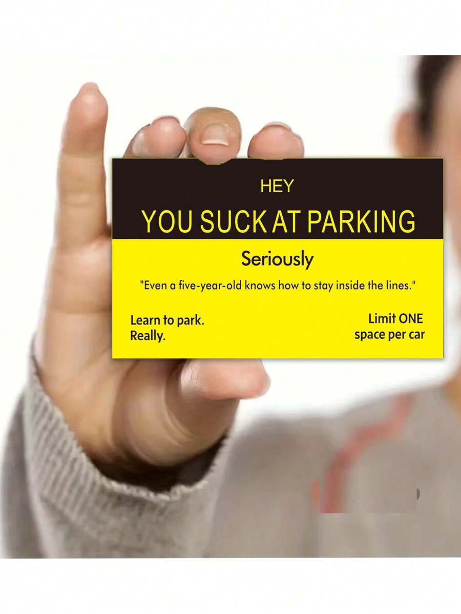 30pcs Fun Parking Cards, Fun Prank Parking Cards, Learn Parking Cue ...