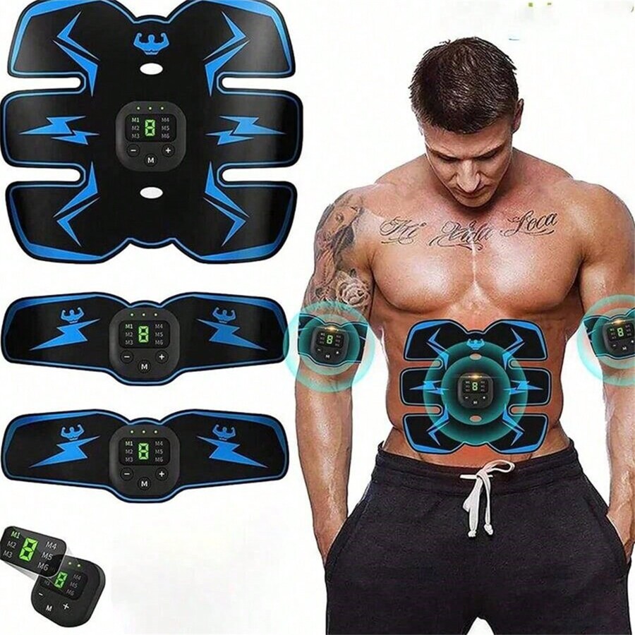 Wireless EMS Muscle Stimulator Trainer, Smart Fitness Abdominal ...
