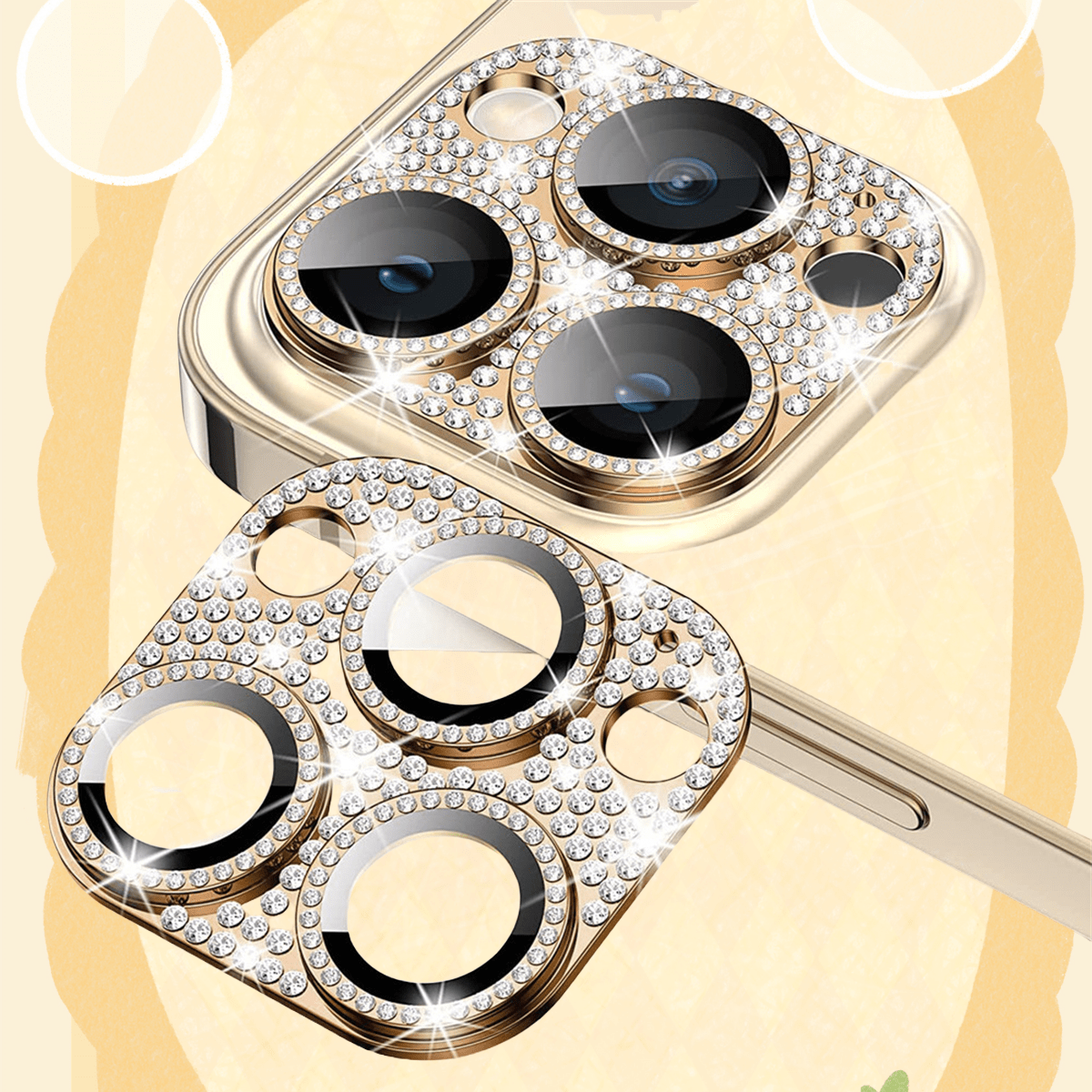 1 Piece Of Lens Film All-In-One, Fully Covered With Diamonds, Mobile ...
