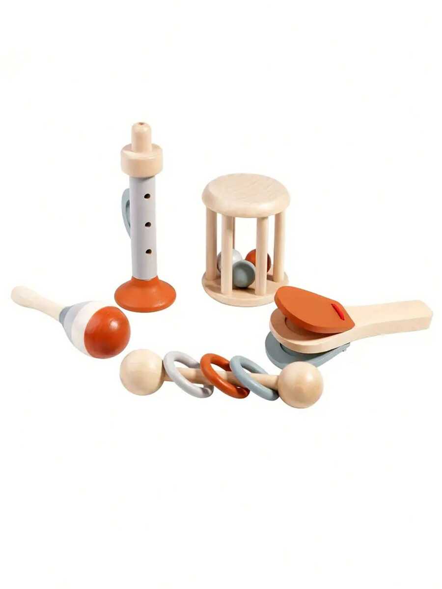 5-In-1 Early Learning Wooden Music Set For Toddlers - Orff Percussion ...