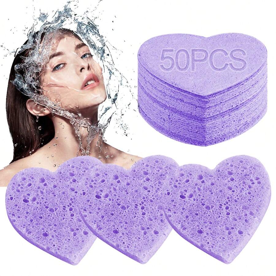 Natural Cellulose Facial Sponges - Gentle Soft Exfoliator Compressed ...