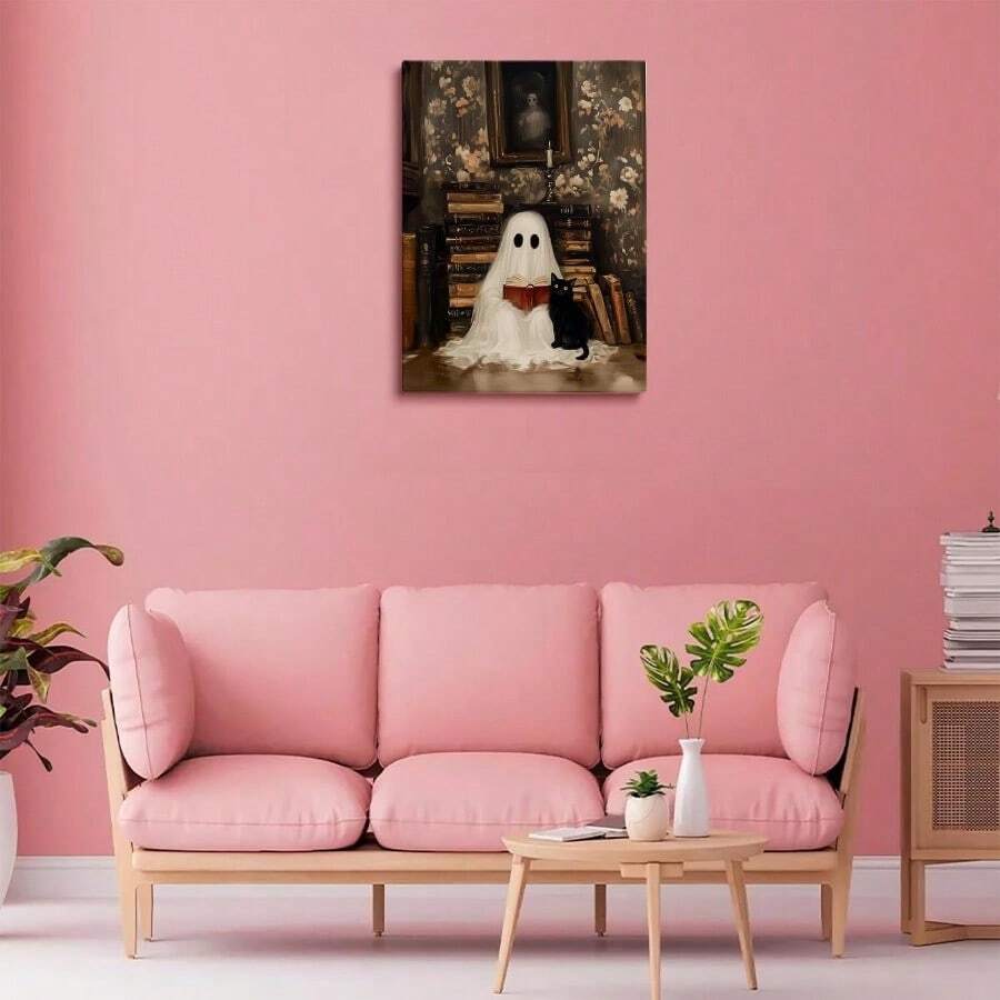 Products Library Ghost Portraits, Cute Ghost Prints In The Library ...