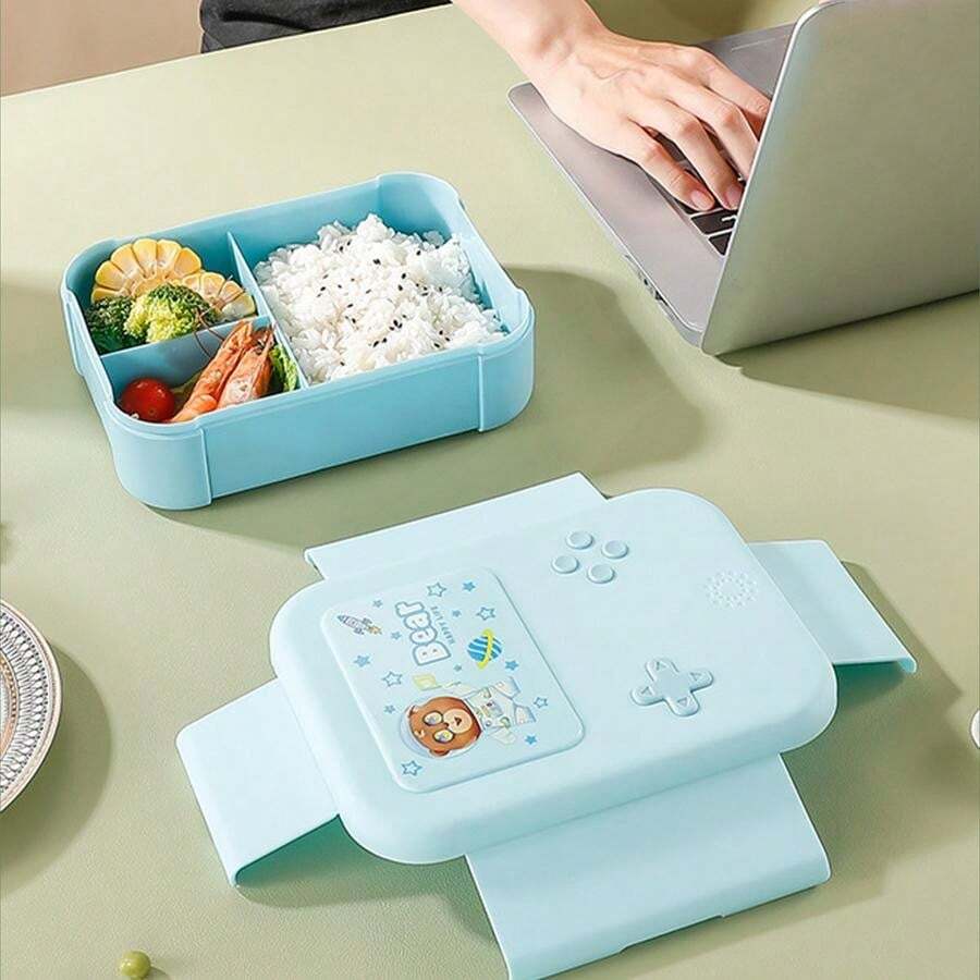 1pc Cartoon Sealed Compartment Lunch Box, Game Console Lunch Box ...