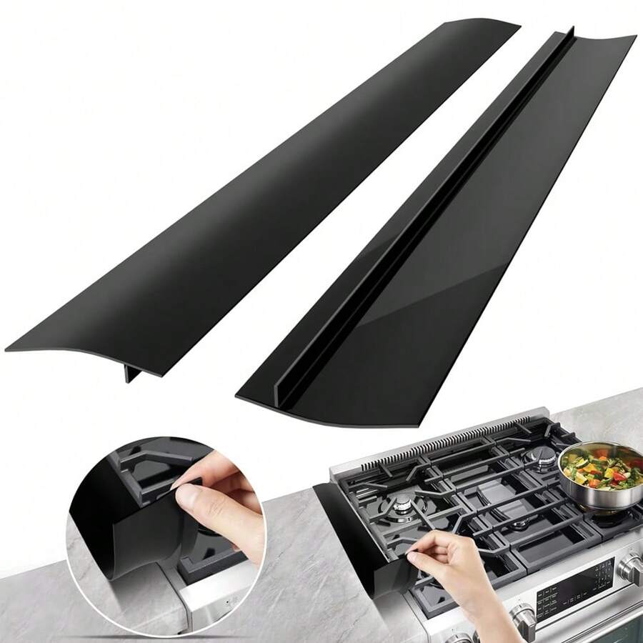 Silicone Gap Covers 2 Packs, 2024 New Heat Resistant Kitchen Stove ...