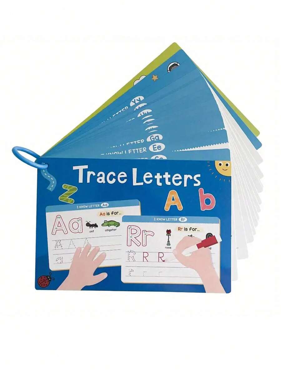 A5 Size Dry Erase Flash Cards With Letters, Words, And Numbers ...
