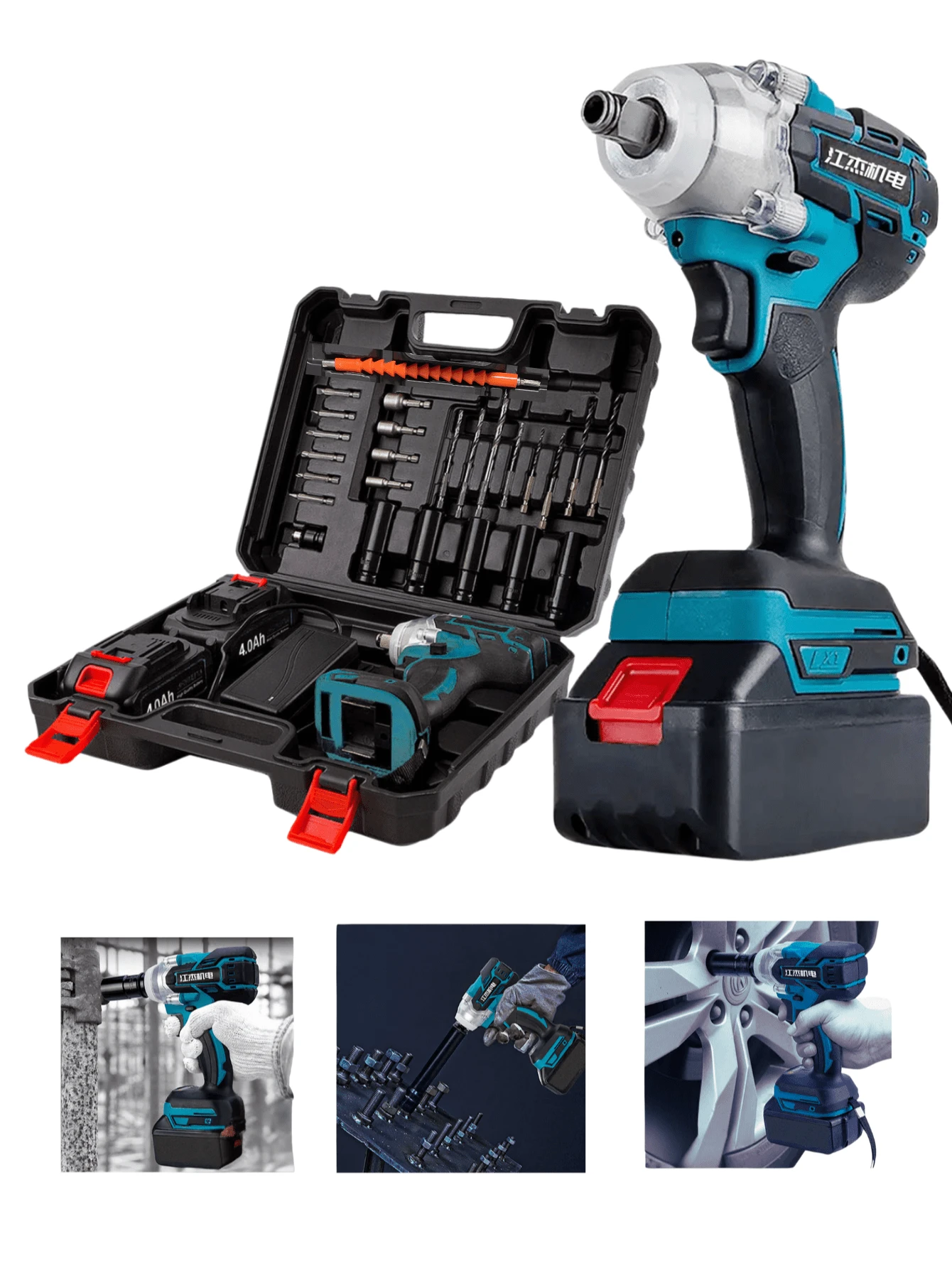 Small Impact Electric Wrench Pneumatic Brushless Screwdriver Lithium ...