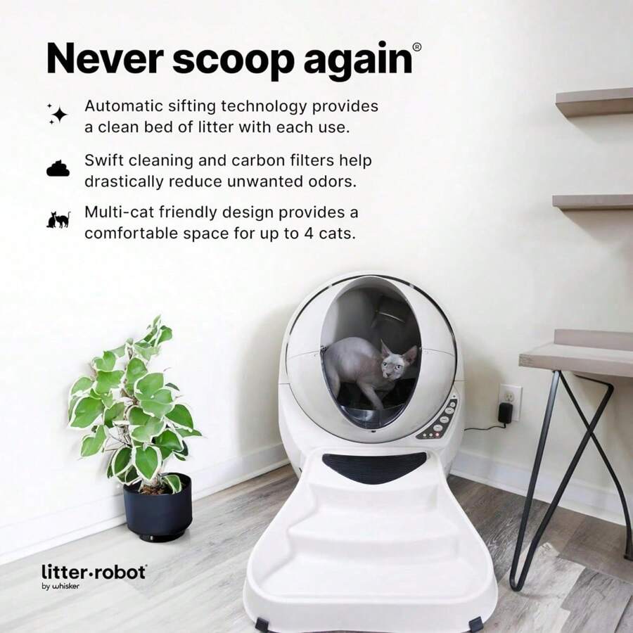 Litter-Robot 3 Ramp , Beige - Cat Ramp For Litter Box, Custom Fit For ...