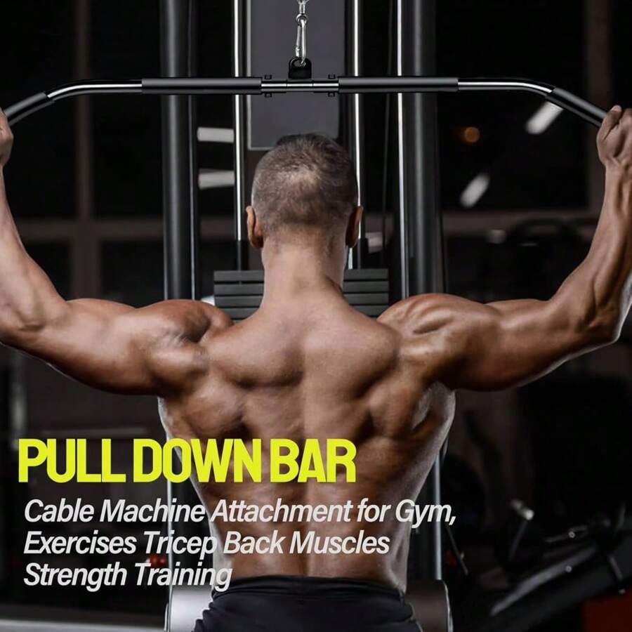 Weight Cable Pulley System Gym, Upgraded Fitness LAT And Lift Pulley ...