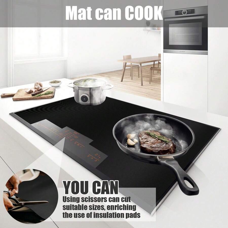 Induction Cooker Cover Silicone Induction Cooker Mat Large Nonstick ...